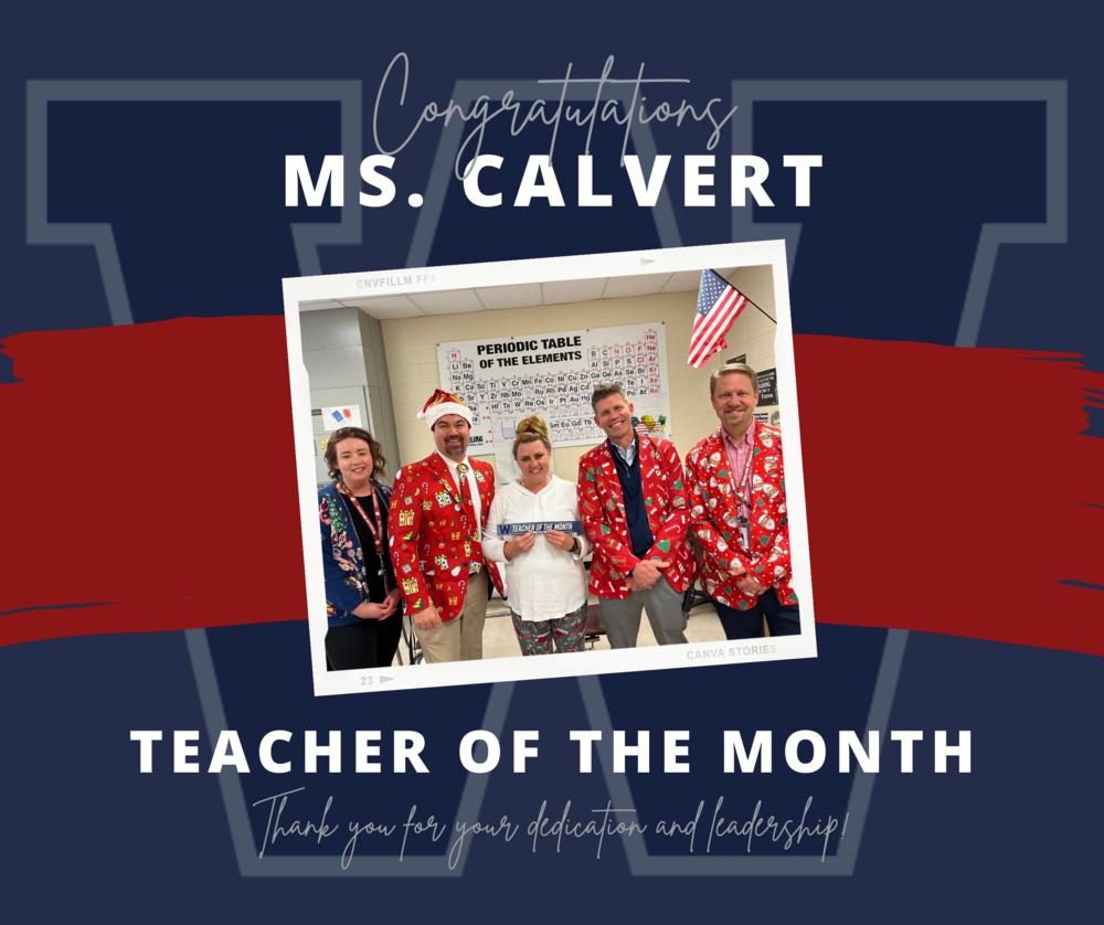 Teacher of the Month - Jenifer Calvert | Woodland High School