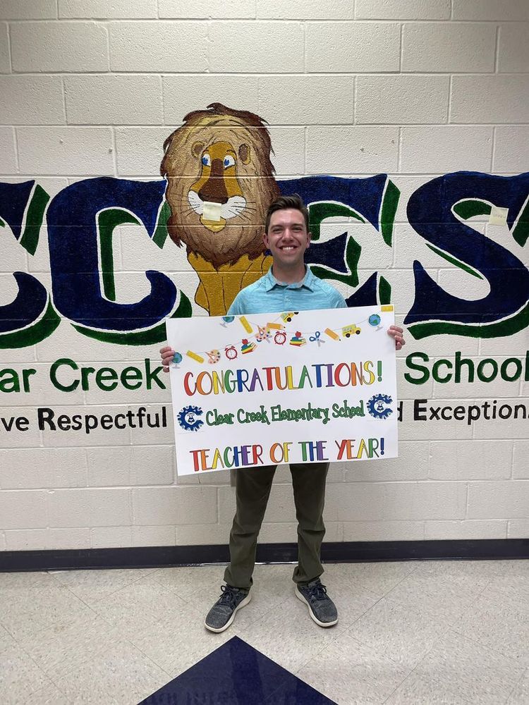 Mr. Harkins - Our Teacher of the Year! | Clear Creek Elementary School