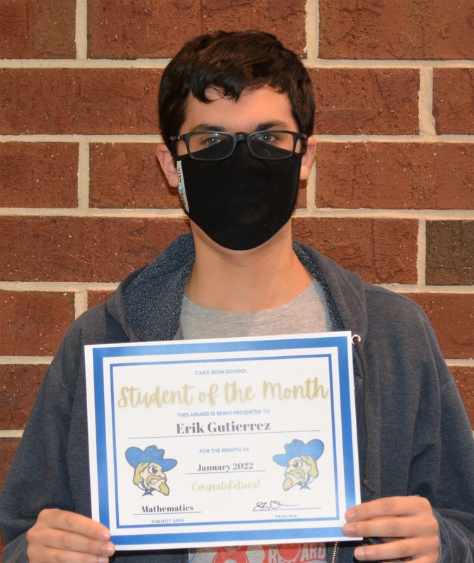 Congratulations to Our January Students of the Month! | Cass High School